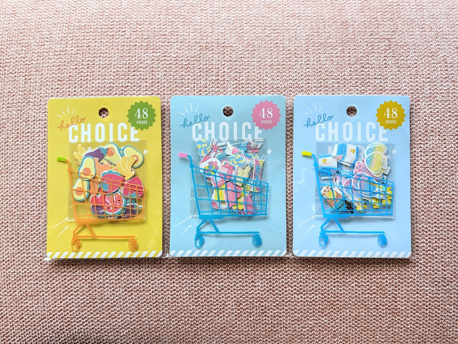 Grocery Cart Sticker Sack | 1 Pcs | CRUX Japan | Fruits, Candy and Milk ...