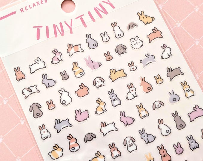 Bunny Rabbit "usagi" | Tiny Tiny Stickers | MINDWAVE JAPAN | Sticker ...