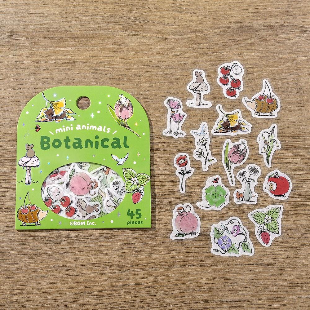 Washi Paper Sticker Sack | | 1 or 4 Set | BGM | Gold Details ...