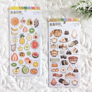 Sliced Food | Sticker Sheet | MINDWAVE | Unique Cross Section | Candy Bread Fruits Sushi - Etsy