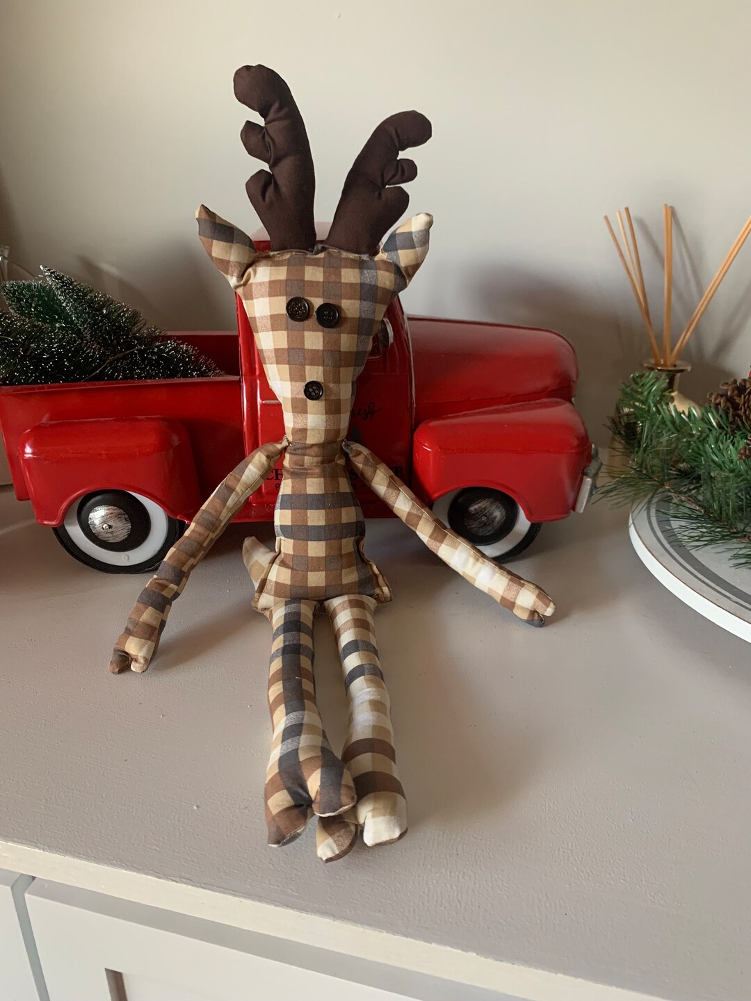 Yule Stag | Yule Doe | Yule Hind | Yule Raggedy Doll Decor | Winter ...