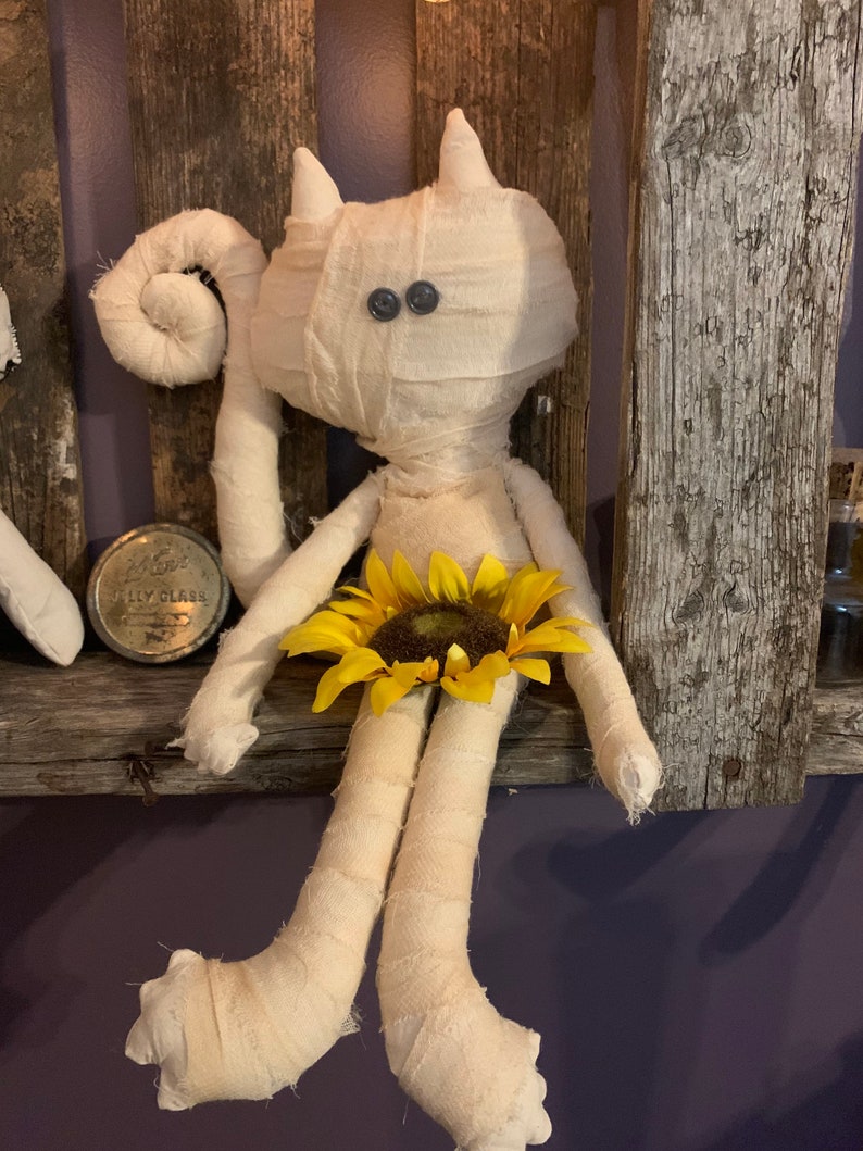 Mummy Raggedy Doll Halloween Decor mummy Dog Mummy Cat Monster Mummy ...