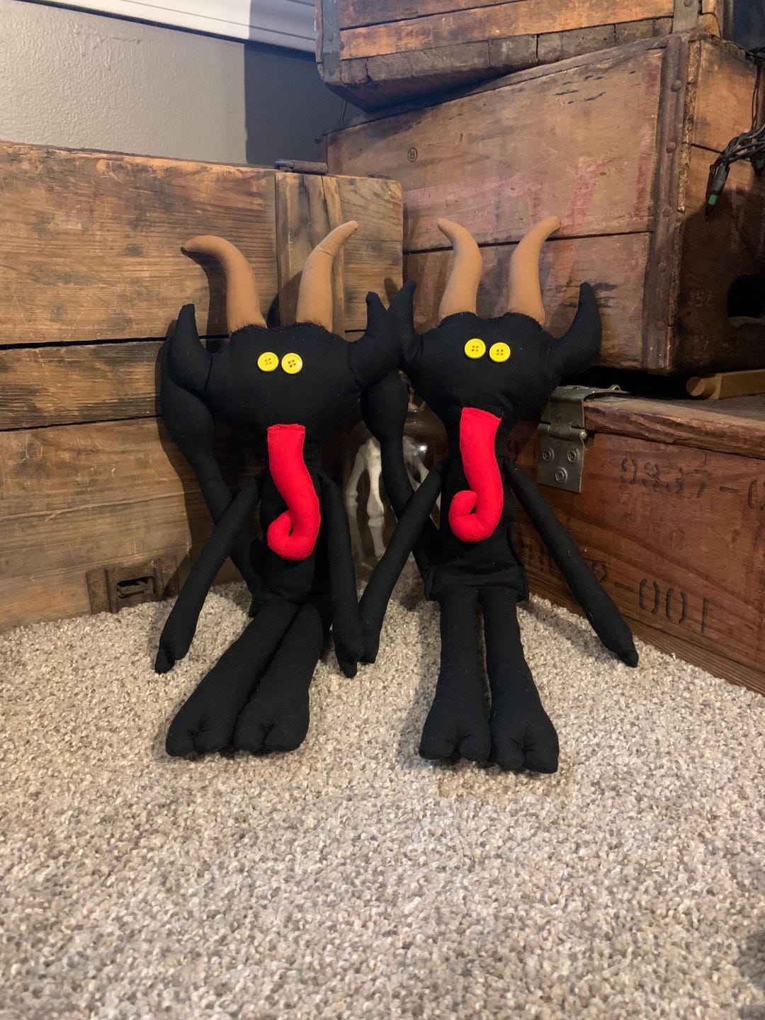 Krampus DECOR: Raggedy Plushie. Doll Creepmas Christmas Devil ...