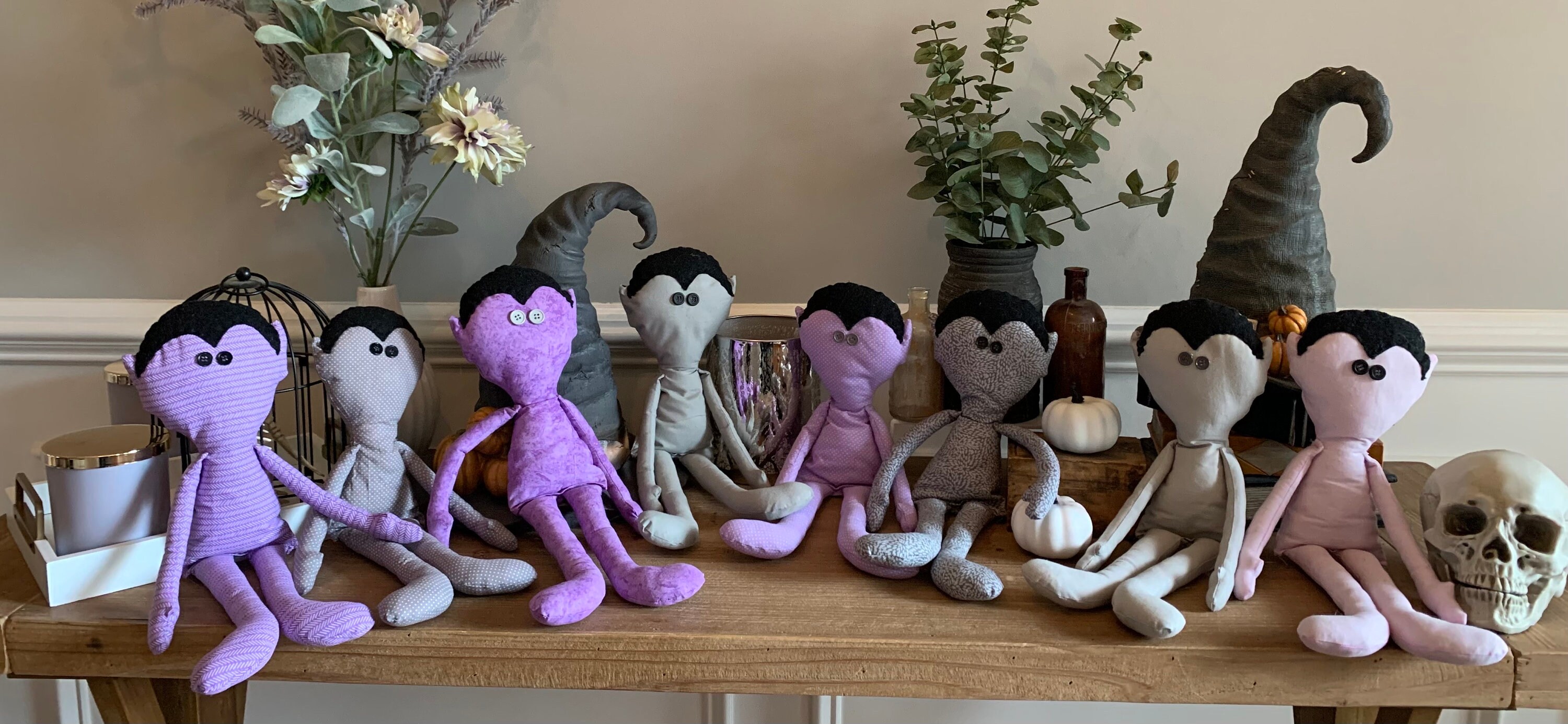 Vampire Rag Doll Gothic Decor Dracula Vamp Vampire Raggedy Doll ...