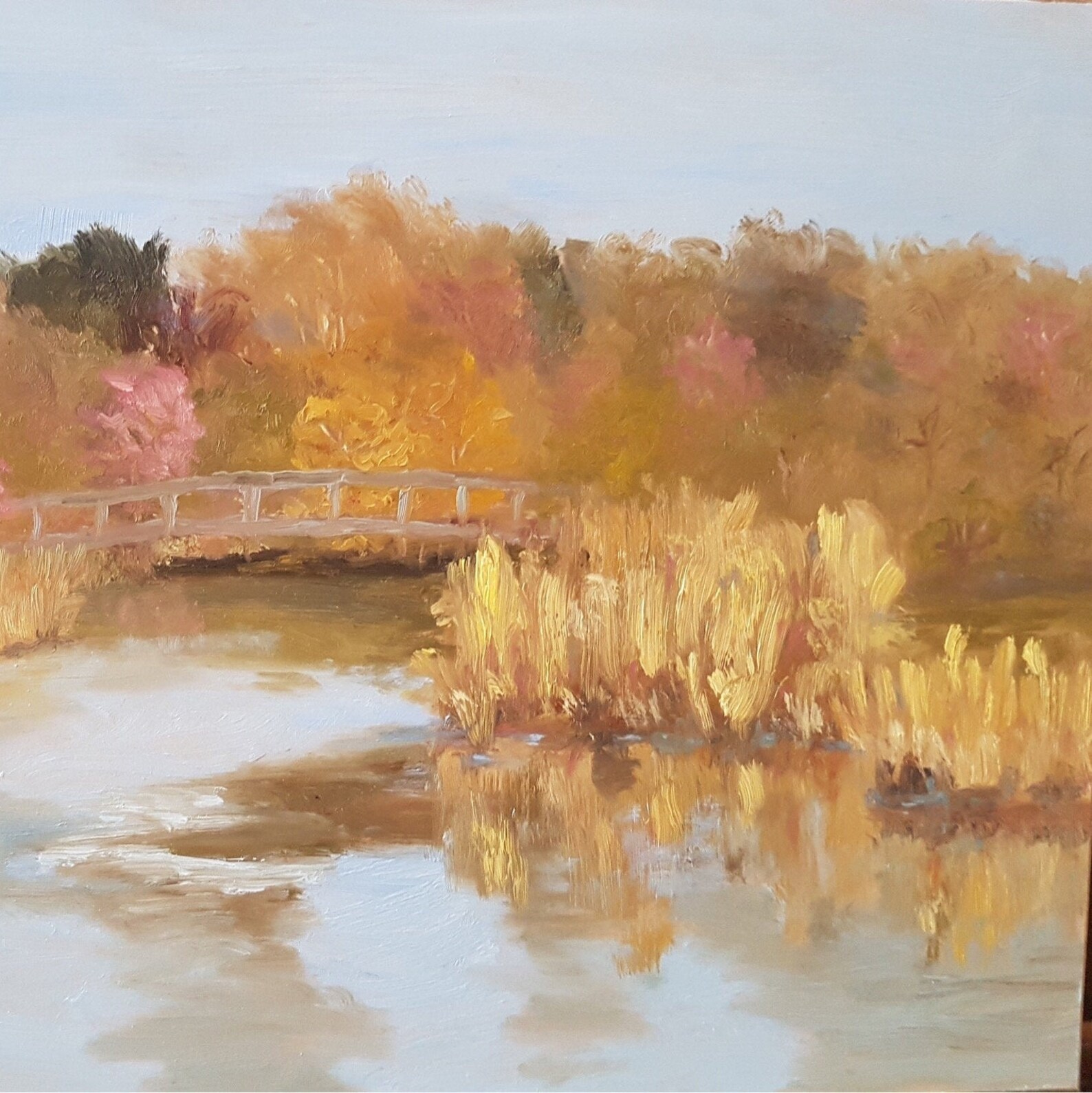 Bridge at Jericho, Landscapes, Pond, Bridges, Spring - Etsy