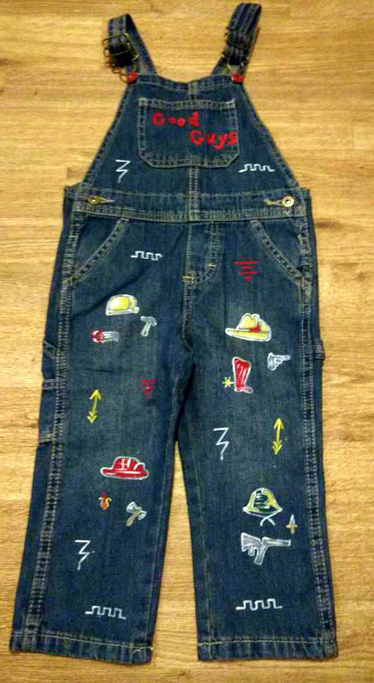 Chucky Costume Baby Toddler Kids Overalls Only Good Guy - Etsy.de