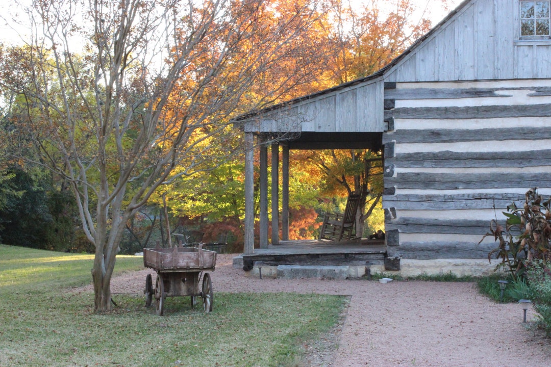 Fine Art Photography of Vintage 1700’s Kentucky Log Cabin With Rustic ...