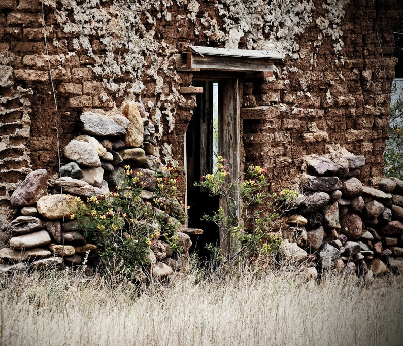 Rustic Rock, Adobe House, Fine Art Photography, Color Photograph ...