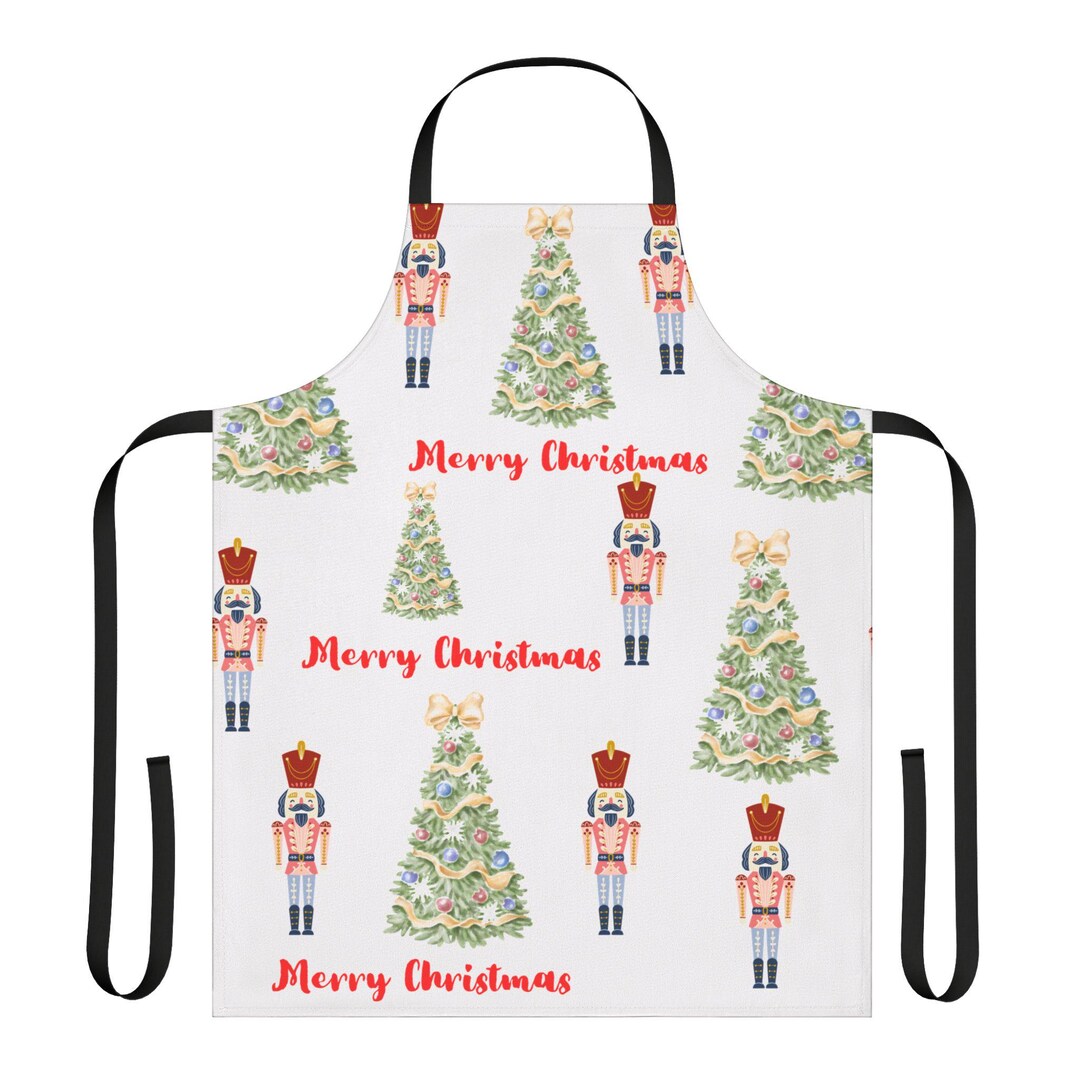 Merry Christmas Apron, 5-color Straps Perfect for the Holiday Chef in ...
