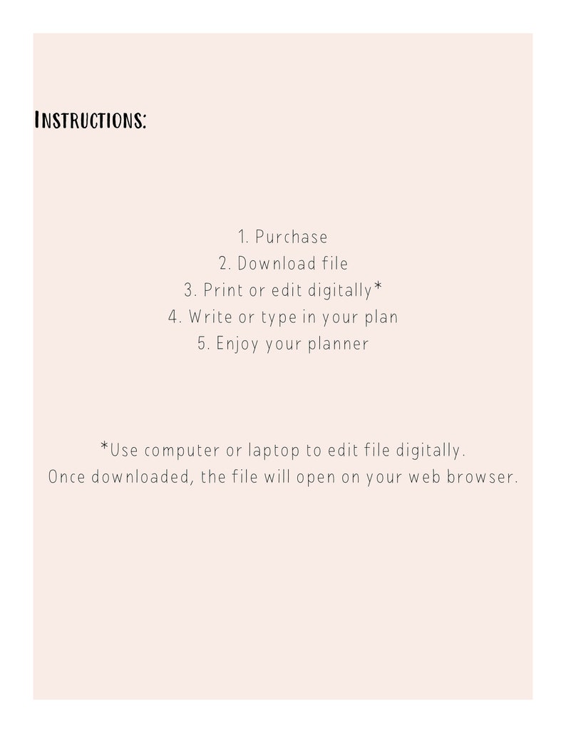 Monthly Calendar Blank Simple Fillable Calendar Planner Minimal PDF ...