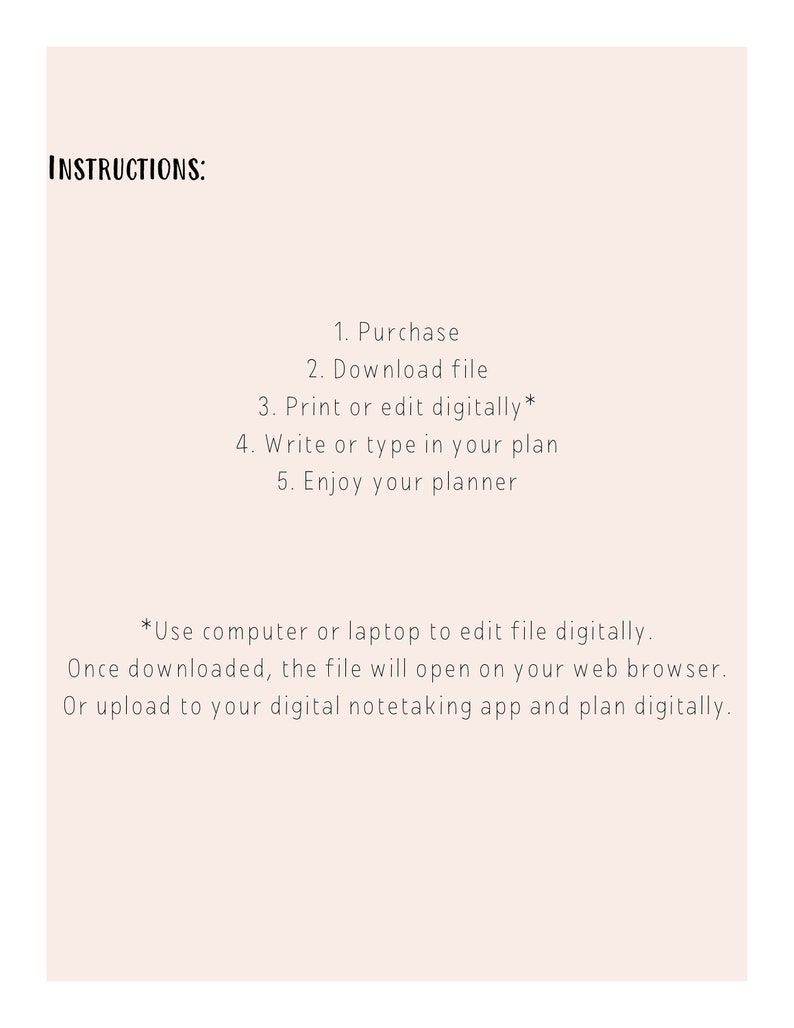 Monthly Calendar Blank | Simple Fillable Calendar Planner | Minimal PDF ...