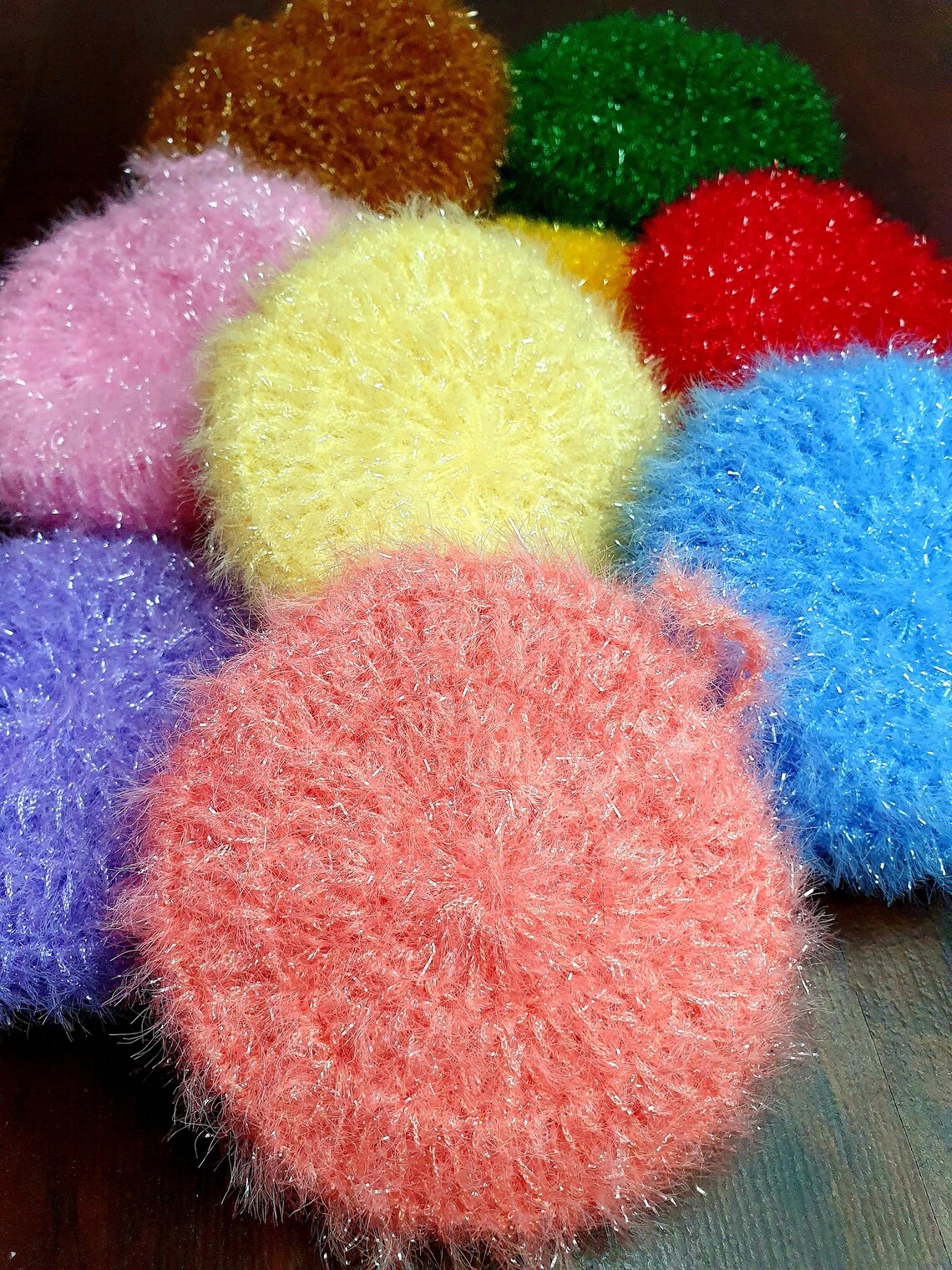 Crocheted Scrubby Handmade Eco Friendly Sponge Scrubber | Etsy