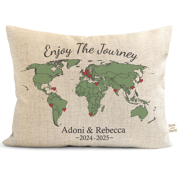 World Map Pillow - Etsy