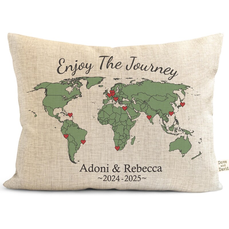 World Map Pillow - Etsy