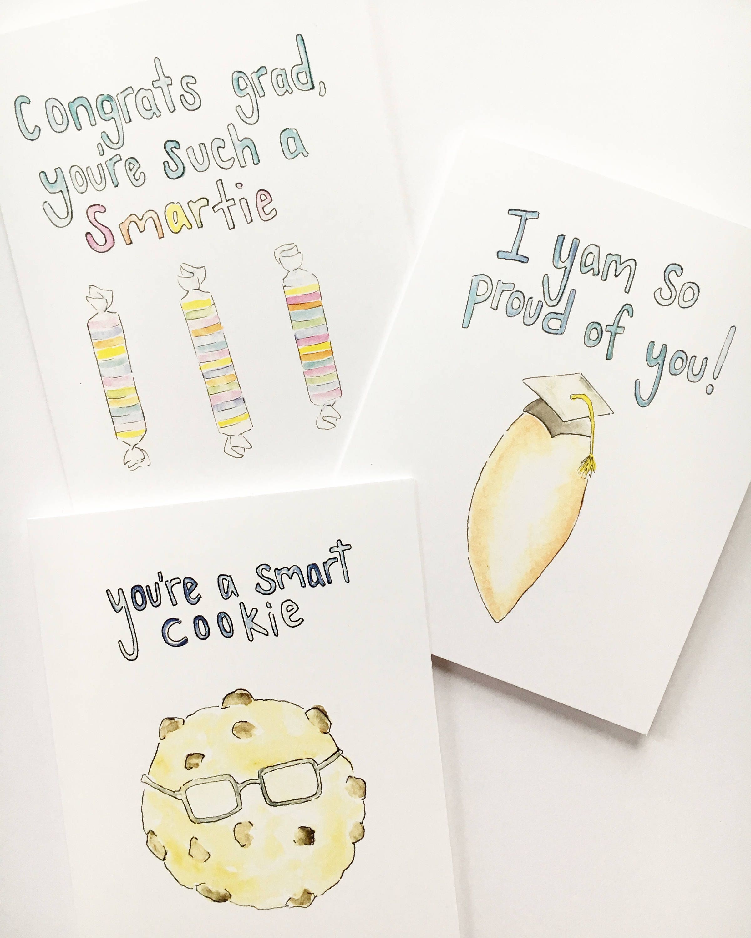 Graduation Card, Funny Grad Gift, Graduation Pun, Smarties Candy Card ...