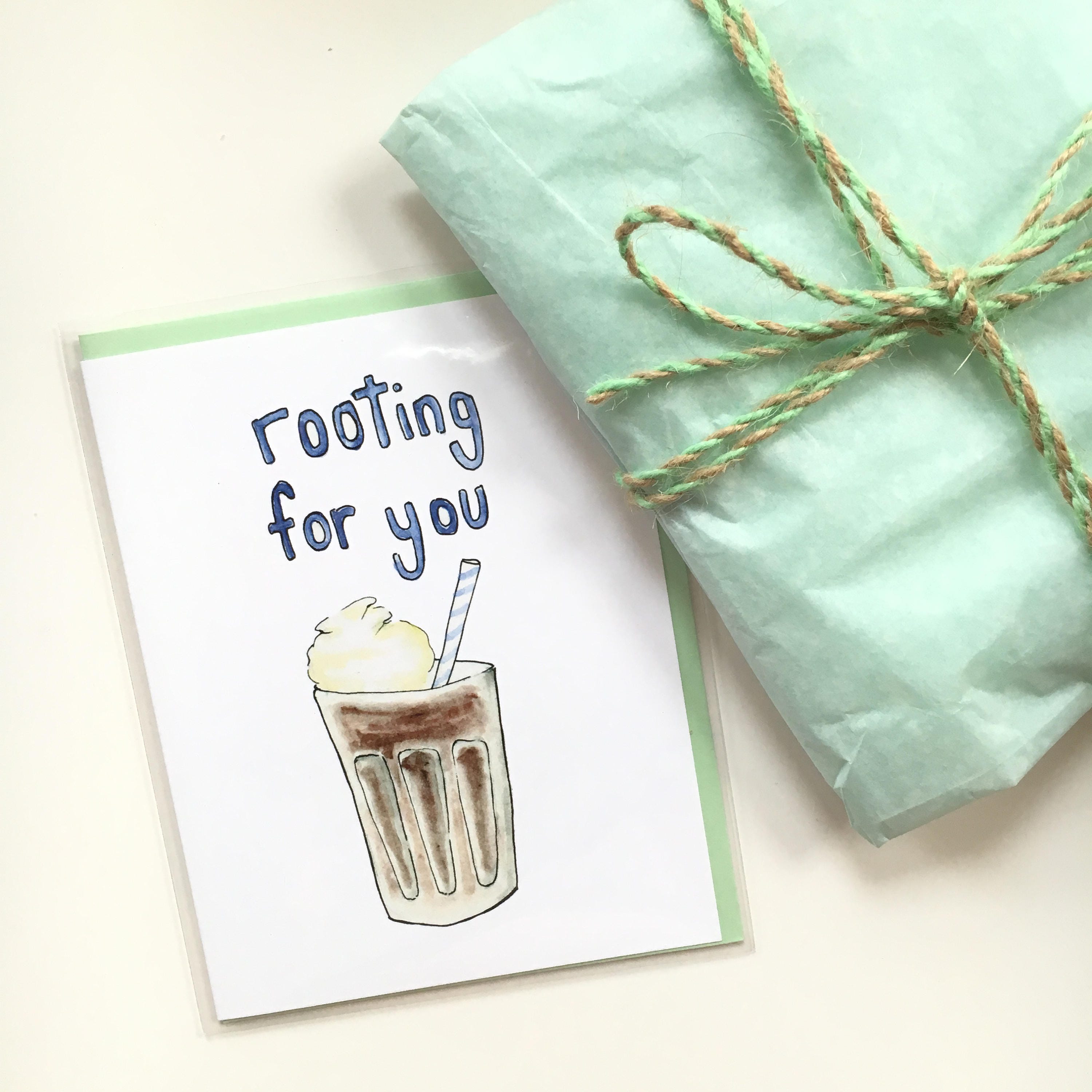 Funny Encouragement Card, Rooting for You, Pep Talk Card, Food Pun, Get ...