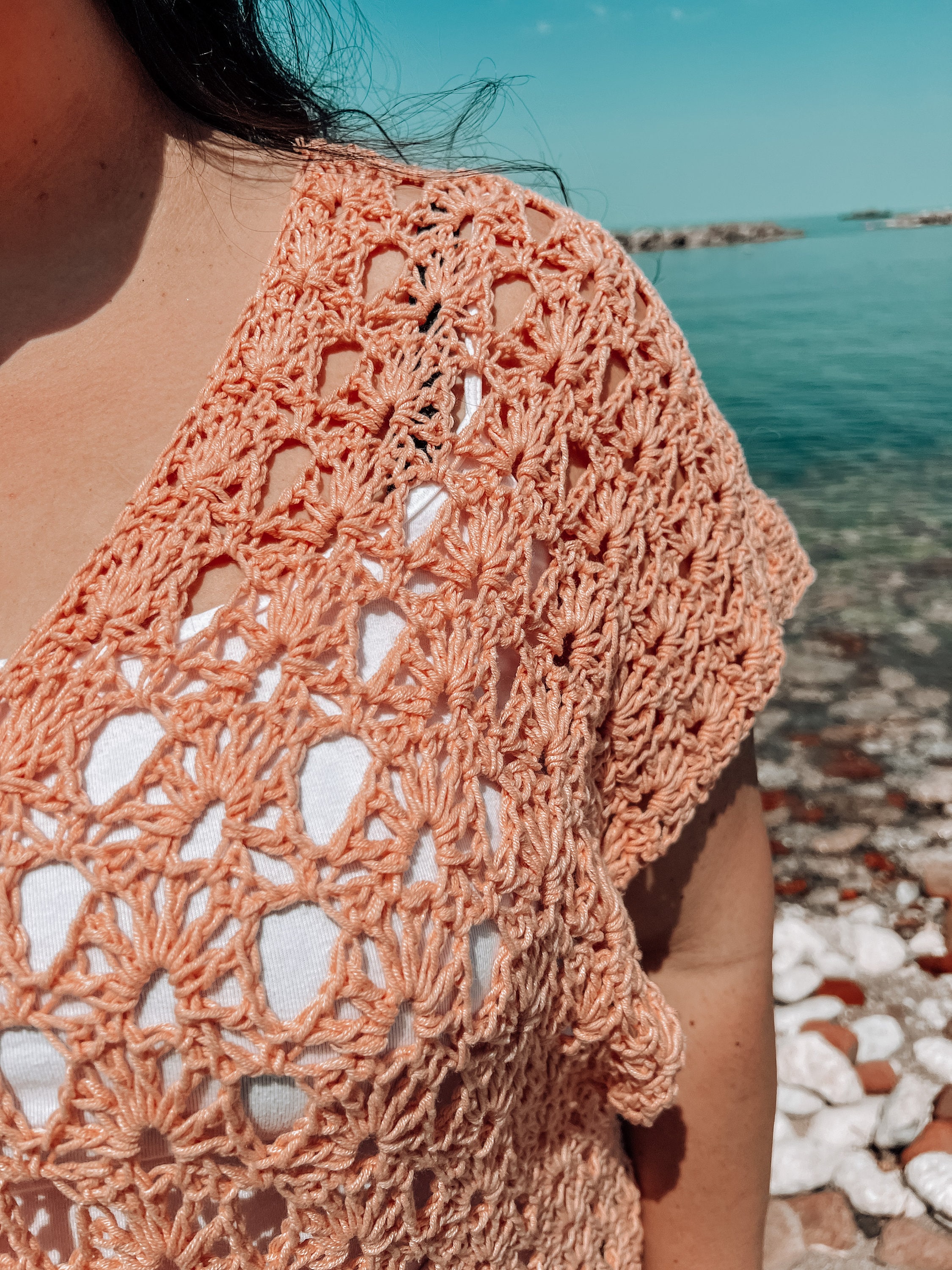 Crochet Beach Cover up Pattern – Lightweight Summer Garment (digital ...