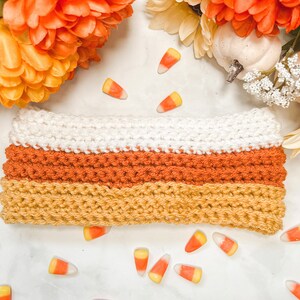 Twisted Crochet Headband Pattern- Candy Corn Crochet Headband- Crochet ...