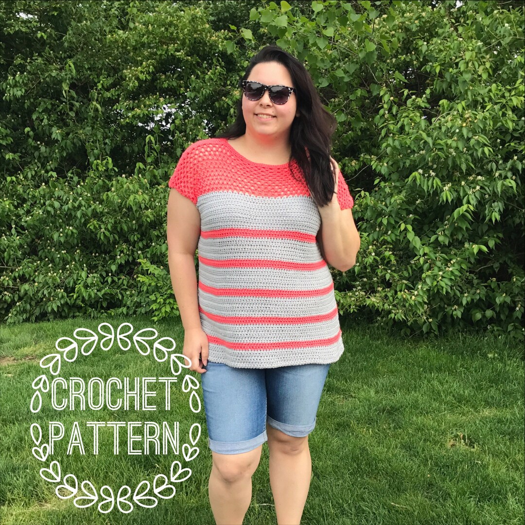 Crochet Pattern Crochet Top Pattern Cotton Top Summer Crochet Pattern Shirt Pattern Crochet