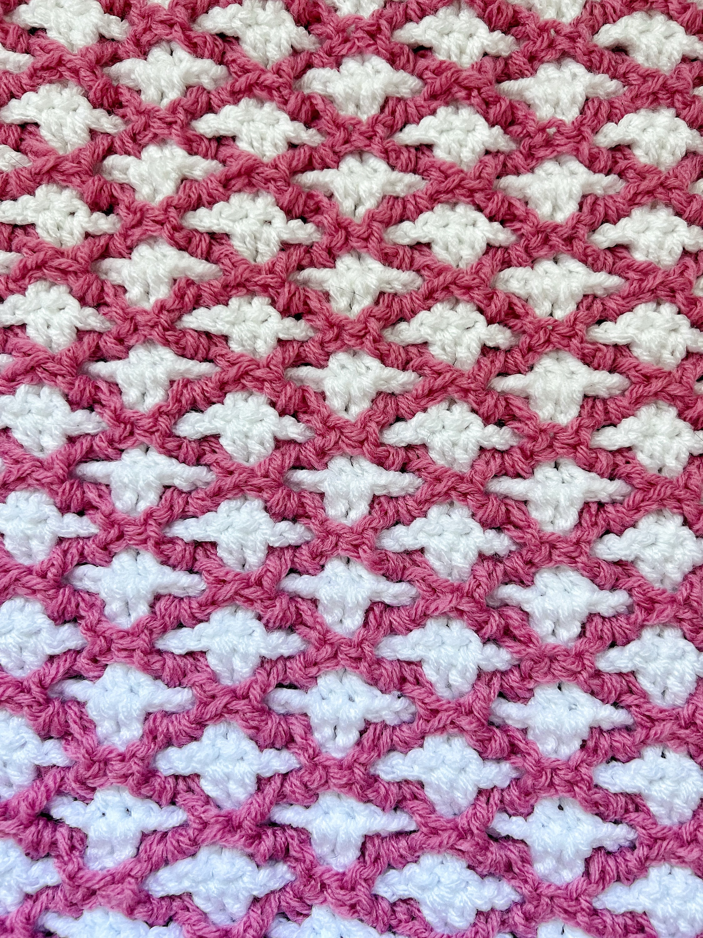 Diamond Crochet Blanket Pattern – Two-color Interlock (digital Download ...