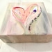 Heart Painting: 4x4 Chunky Abstract Canvas - 'love is All You Need' - Etsy