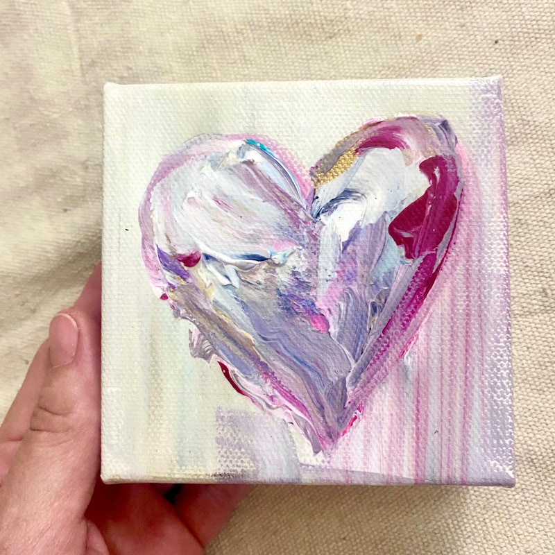 Heart Painting - Etsy