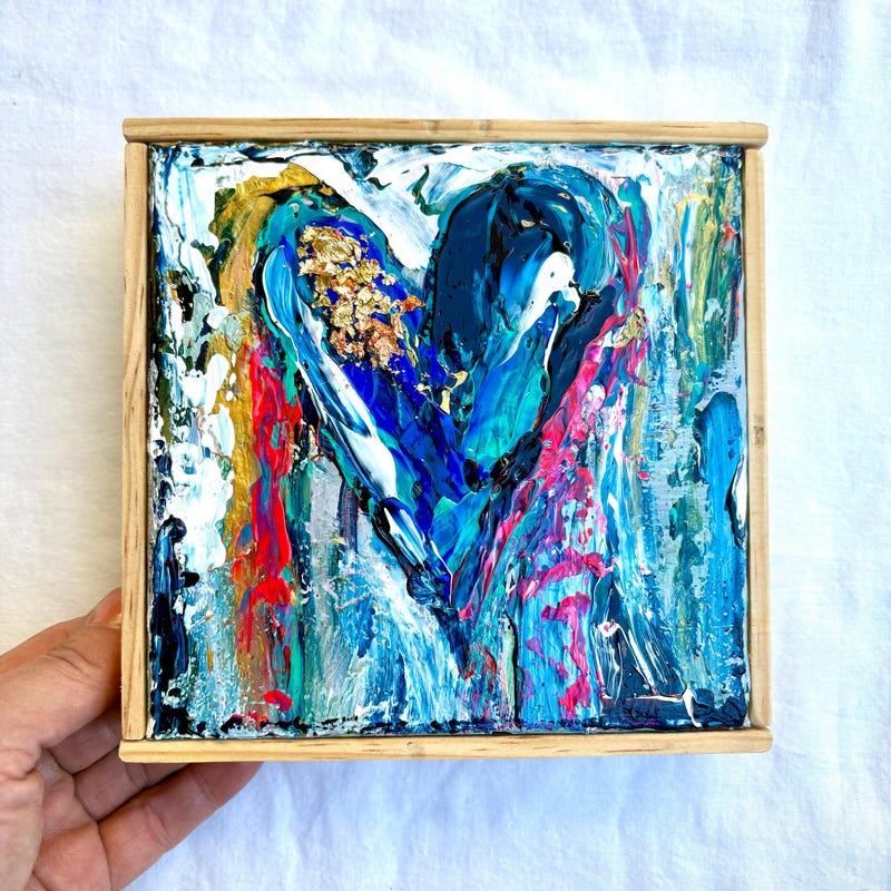 Abstract Heart Art - Etsy