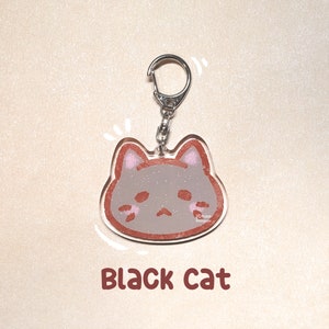 Cute Cat Acrylic Keychain, Double Sided Epoxy, Kawaii Pendant Accessory ...