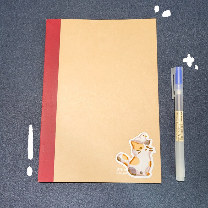 White Pigeon on Calico Cat Head Sticker Bird on Cute Kitten - Etsy