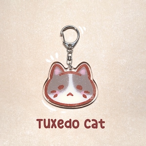 Cute Cat Acrylic Keychain, Double Sided Epoxy, Kawaii Pendant Accessory ...