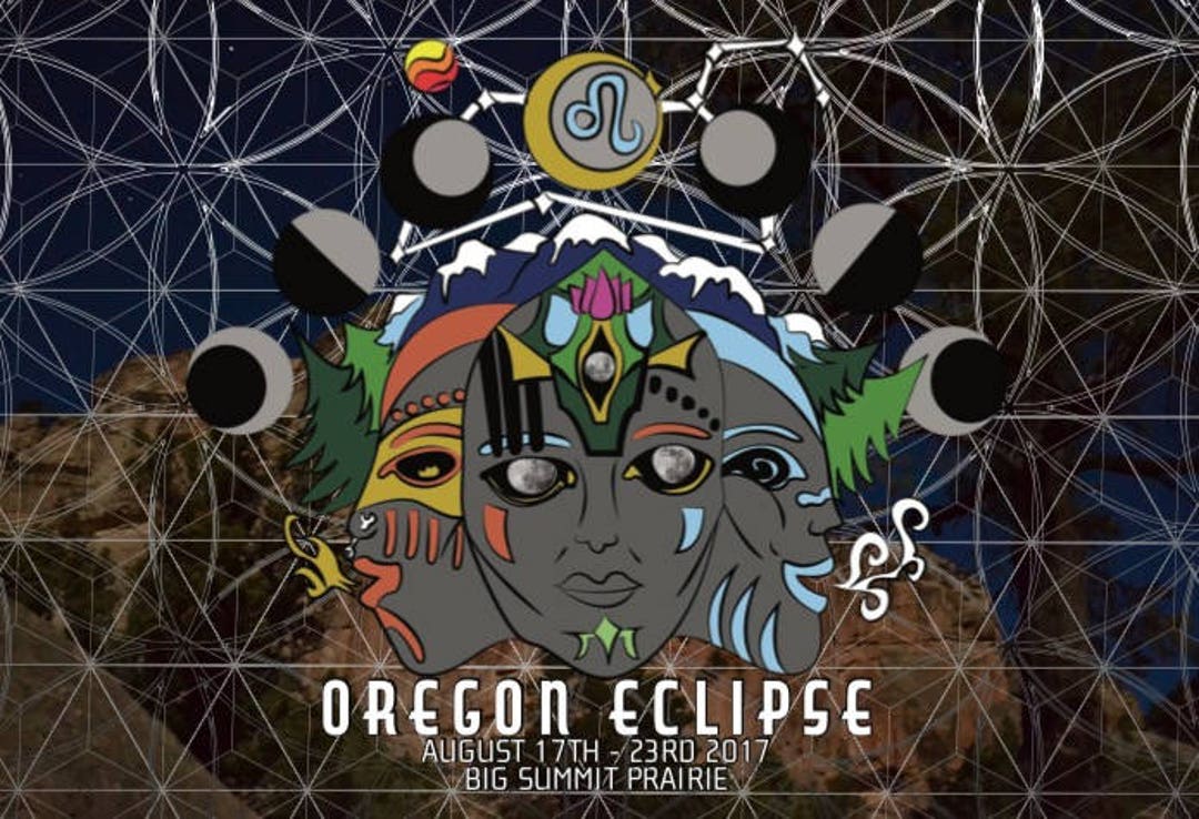 Oregon Eclipse Poster - Etsy