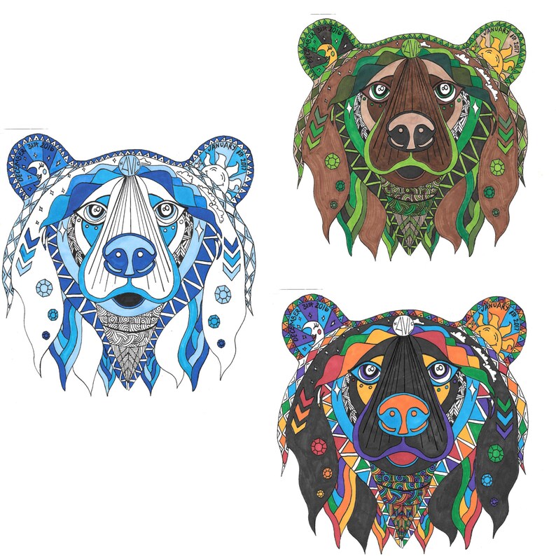 Griz Poster Art various Colors - Etsy