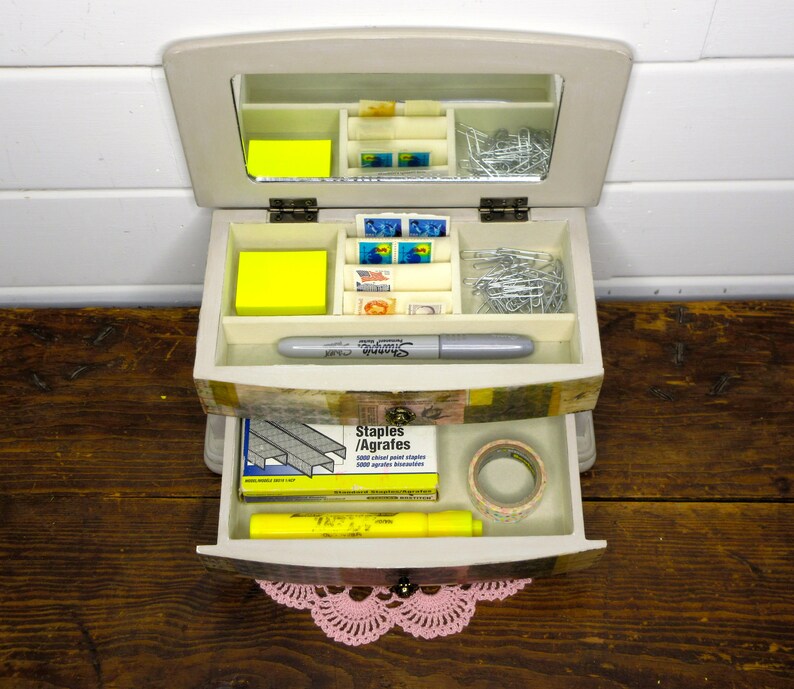 Desktop Organizer Desktop Assistant Art Supply Caddy Etsy