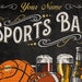 Personalized Sports Bar Poster Man Cave Craft Beer Sign - Etsy