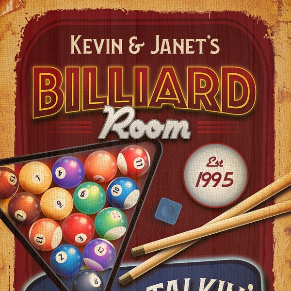 Pool Hall Signs - Etsy