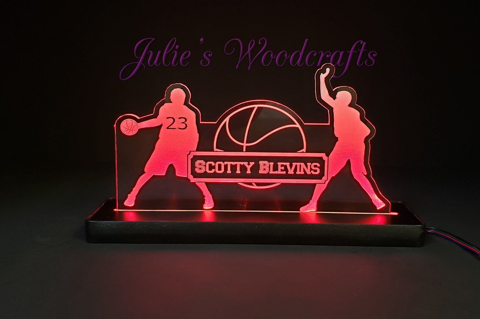 Basketball Custom Acrylic Name Sign Team or Coach Gift Trophy | Etsy