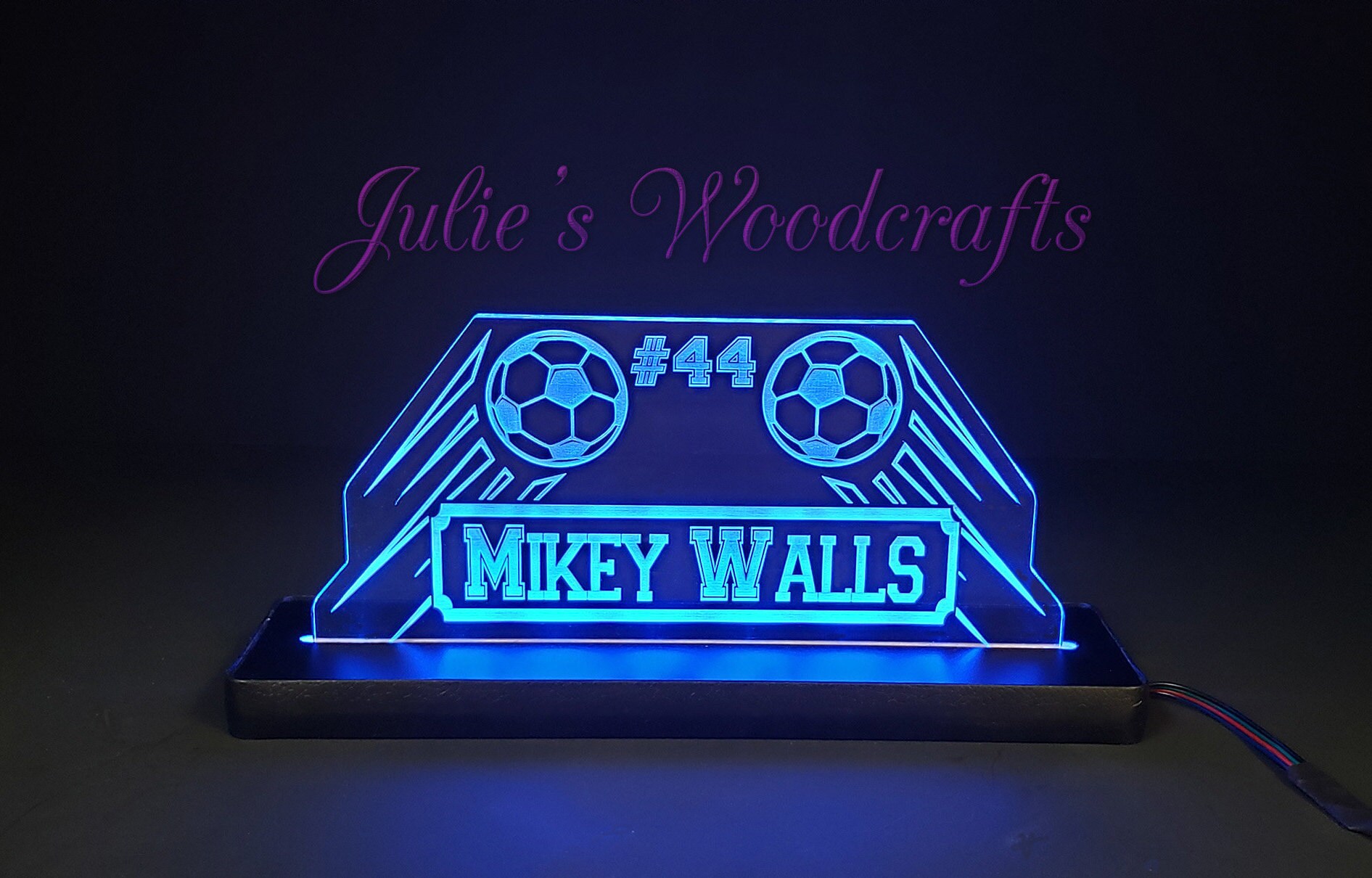 Soccer Custom Acrylic Name Sign Team or Coach Gift Trophy - Etsy