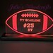 Football Custom Acrylic Name Sign Team or Coach Gift Trophy - Etsy