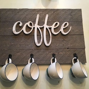 Coffee Bar Nook Wooden Sign Decor - Etsy