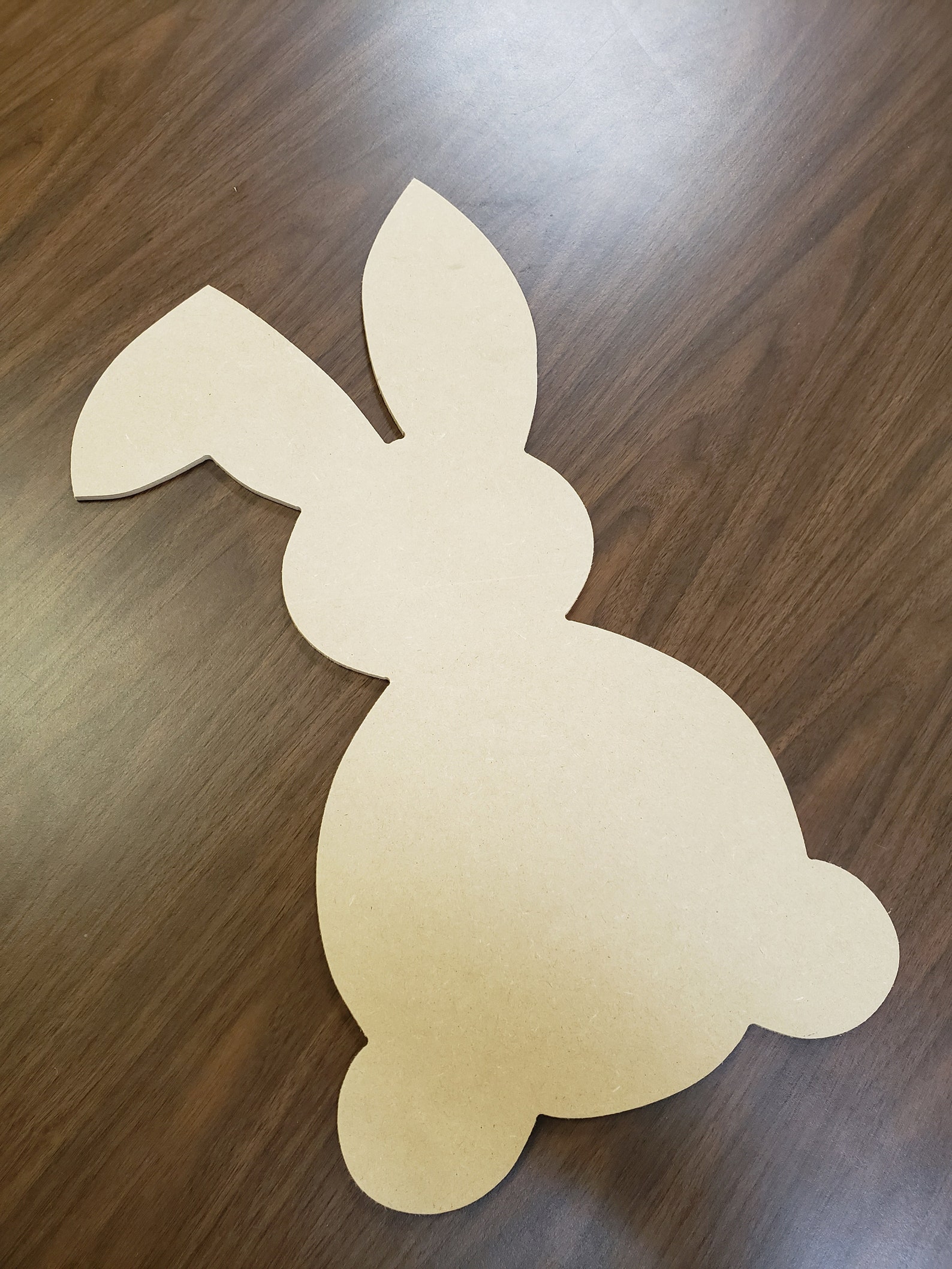 Wood Easter Bunny Door Hanger Blank Cut Out DIY | Etsy