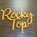 Rocky Top Wooden Sign University of Tennessee Wreath - Etsy