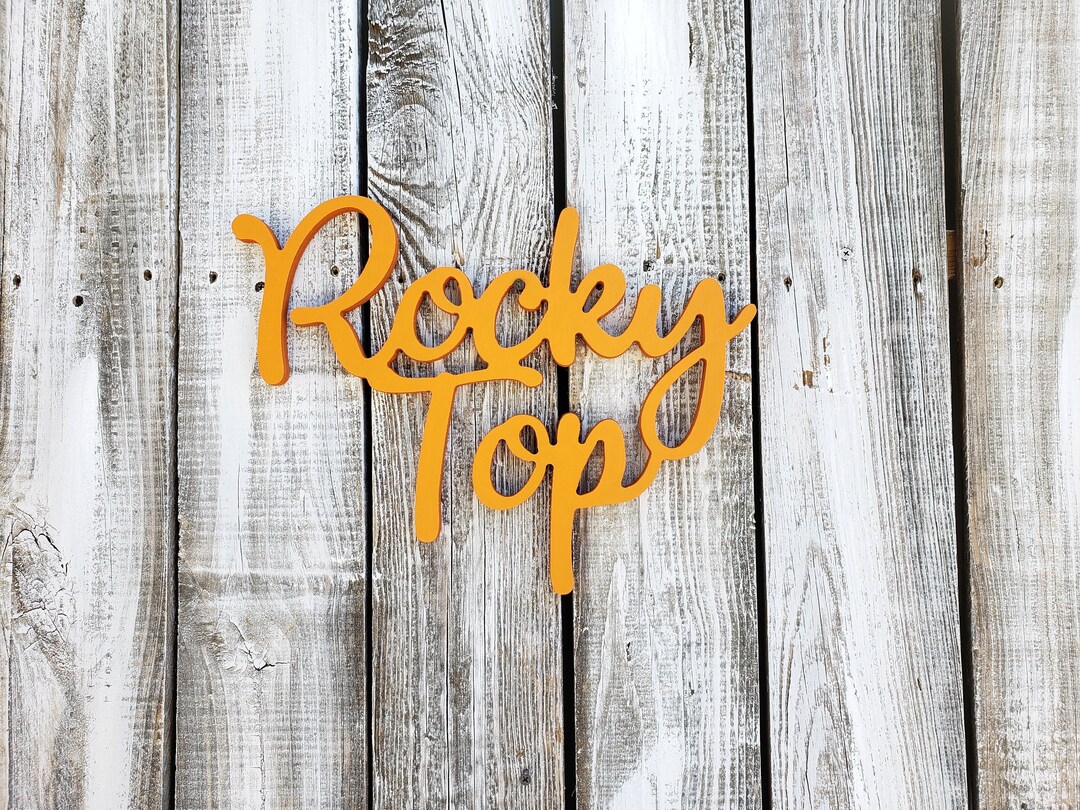 Rocky Top Wooden Sign University of Tennessee Wreath - Etsy