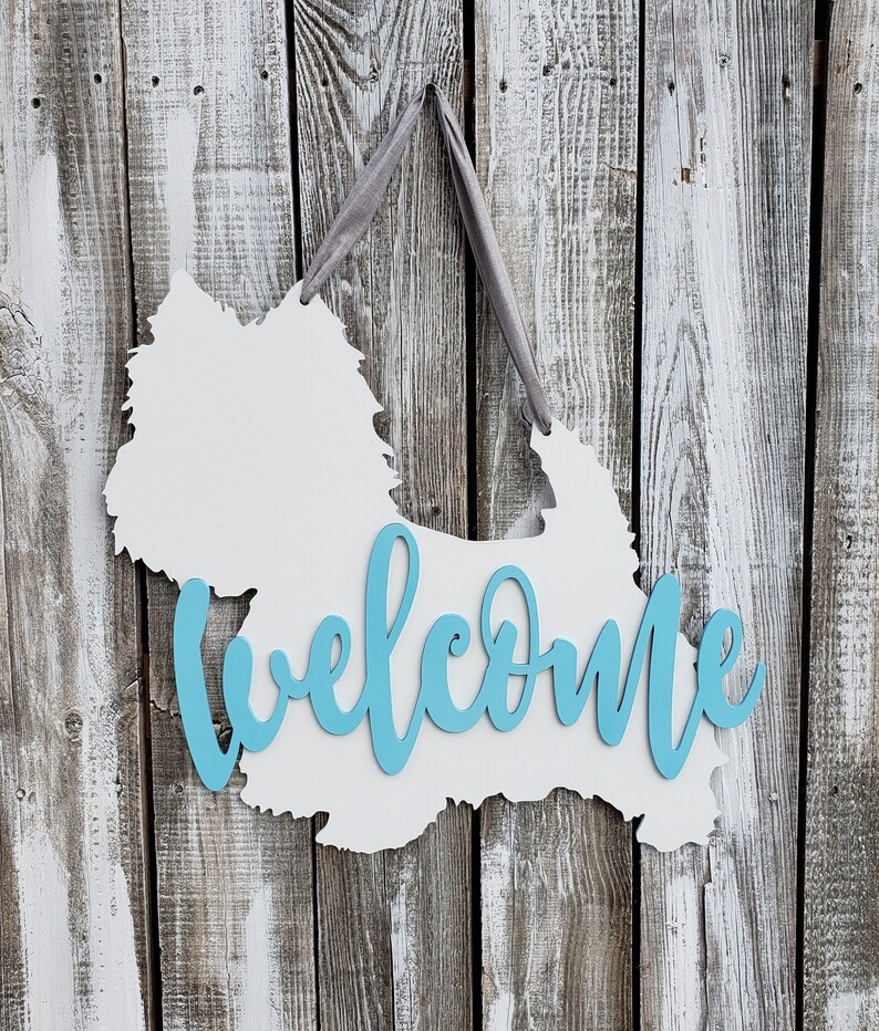Dog Welcome Door Hanger Jack Russell Terrier Westie Yorkie Dachshund ...