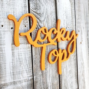 Rocky Top Wooden Sign University of Tennessee Wreath - Etsy