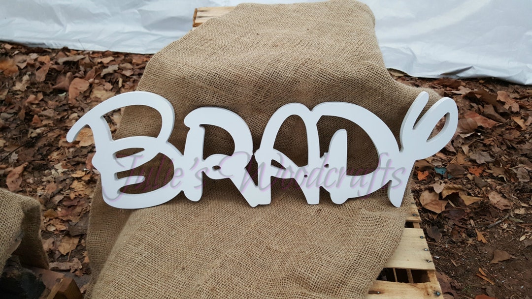 Custom Name Sign Disney Font Kids - Etsy