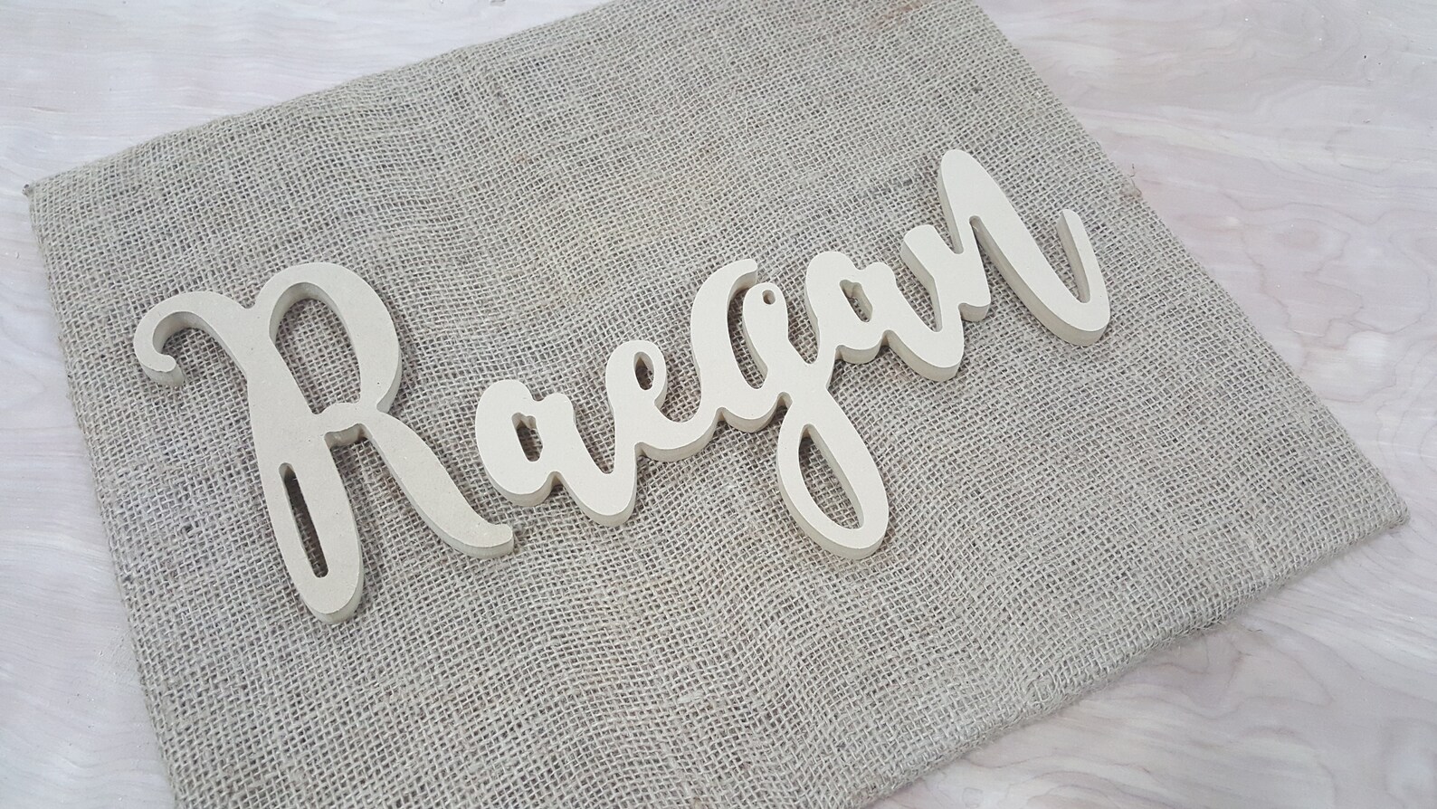 Custom Wooden Name Cursive Script Fun Font - Etsy
