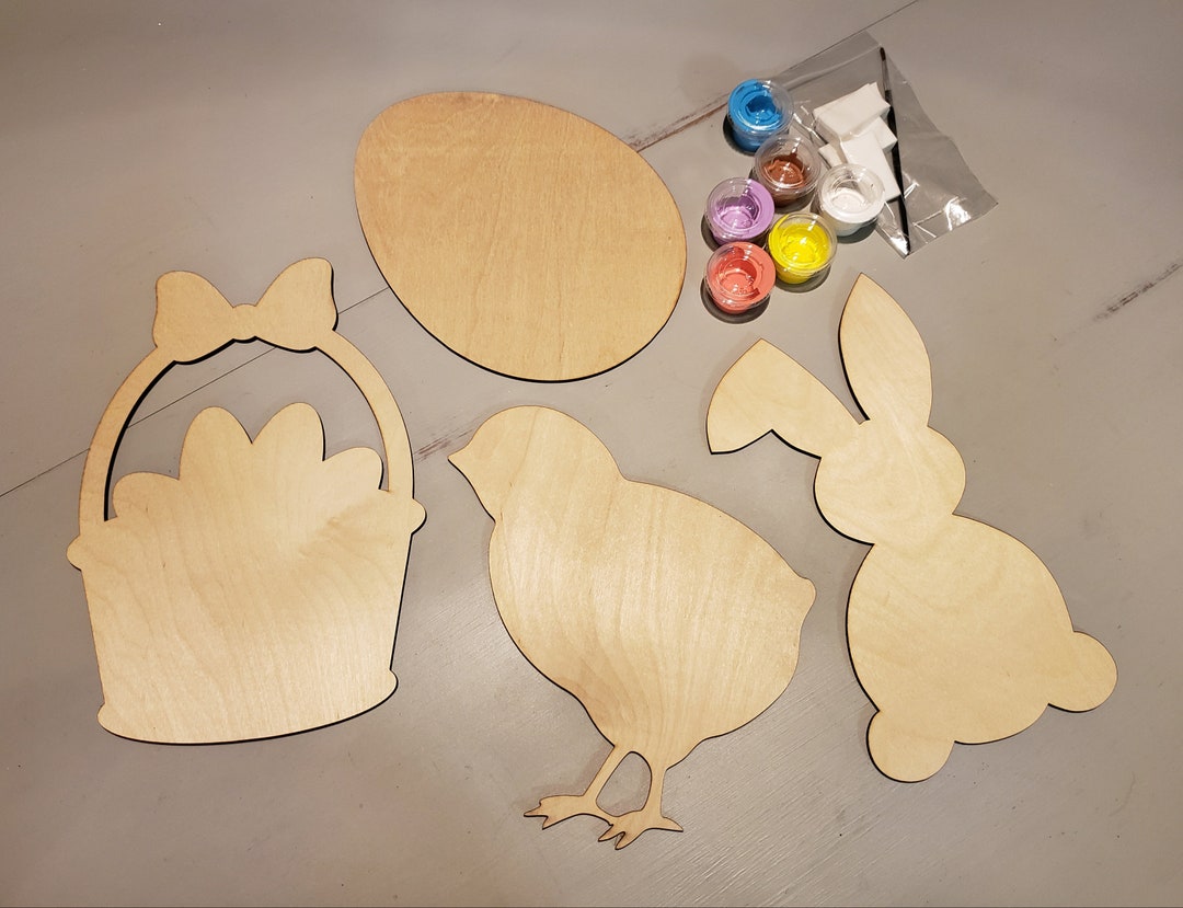 Kids Easter Craft Kit and Paint Set - Etsy