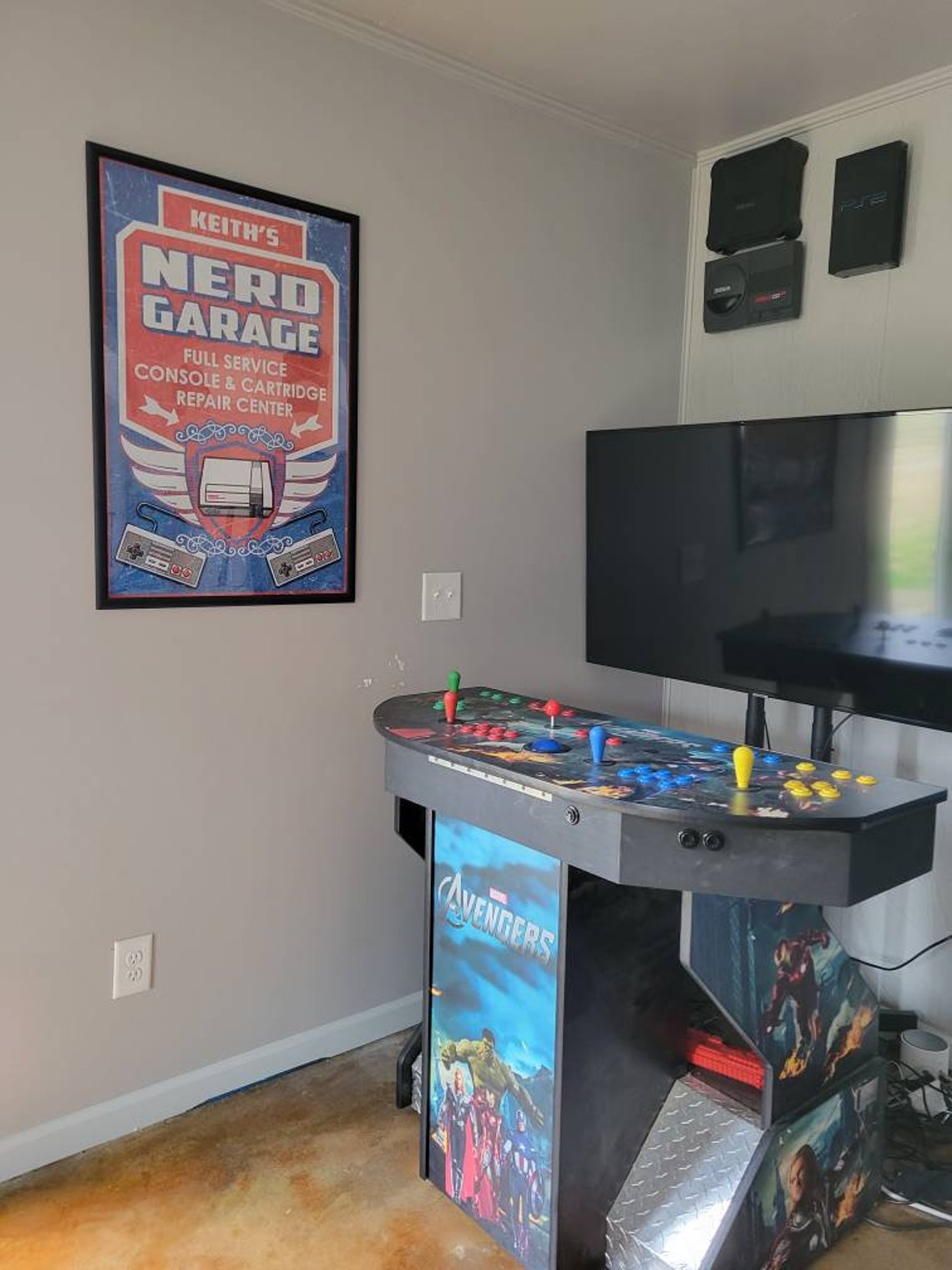 Personalized Nerd Garage Arcade Poster Man Cave Gameroom Sign - Etsy