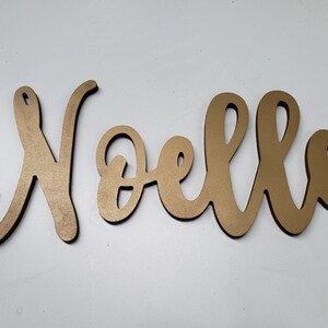 Custom Wooden Name Cursive Script Fun Font - Etsy
