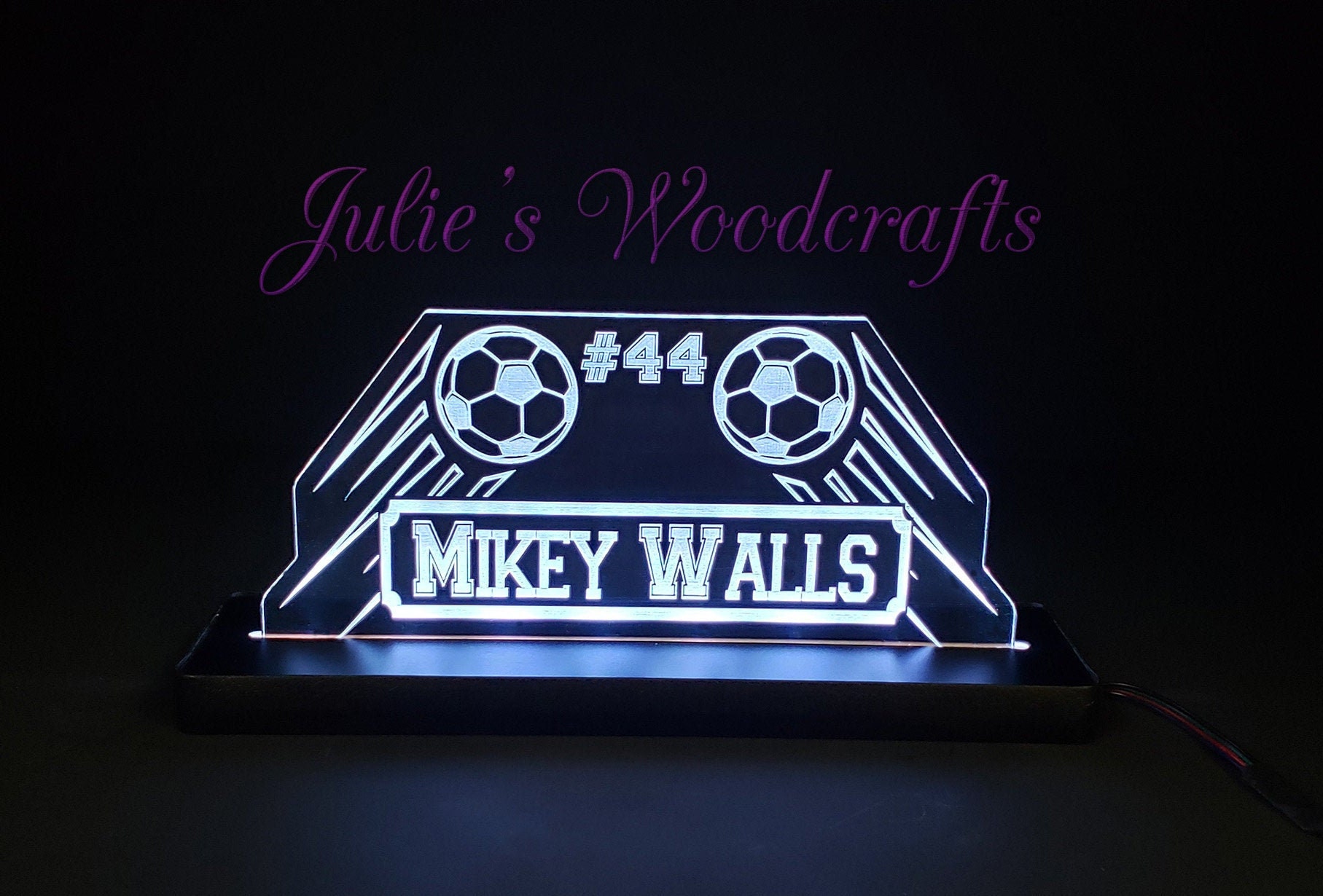 Soccer Custom Acrylic Name Sign Team or Coach Gift Trophy - Etsy